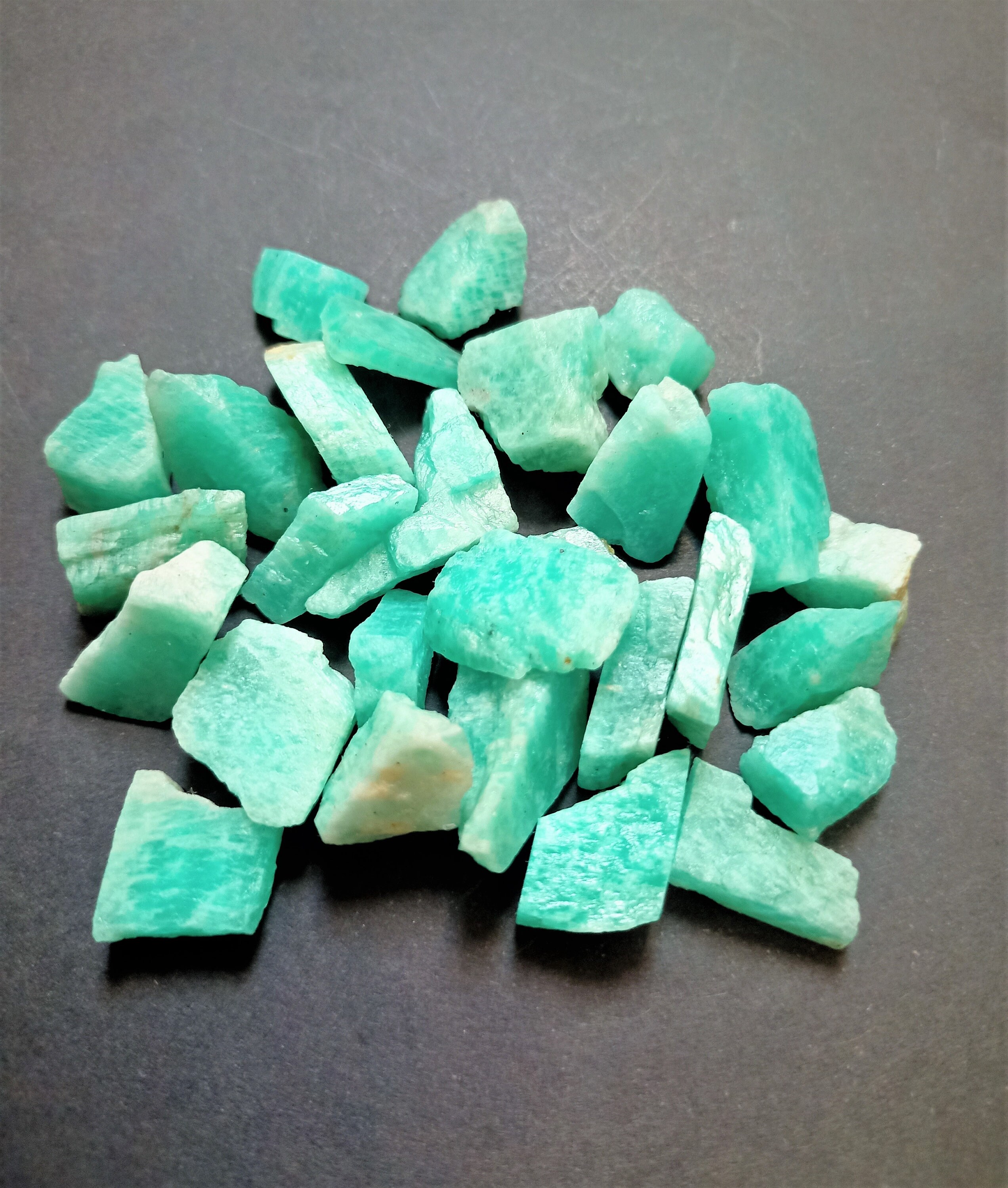 10 Piece Raw Amazonite Crystal Natural Amazonite Rough - Etsy