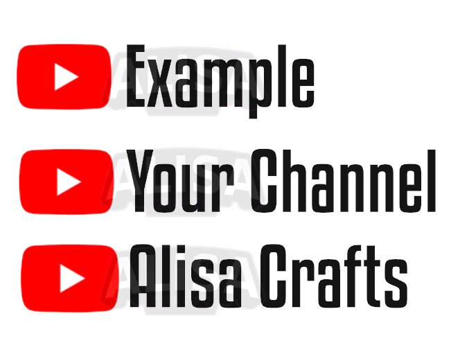 Custom Youtube Sticker Vinyl Youtuber | Etsy
