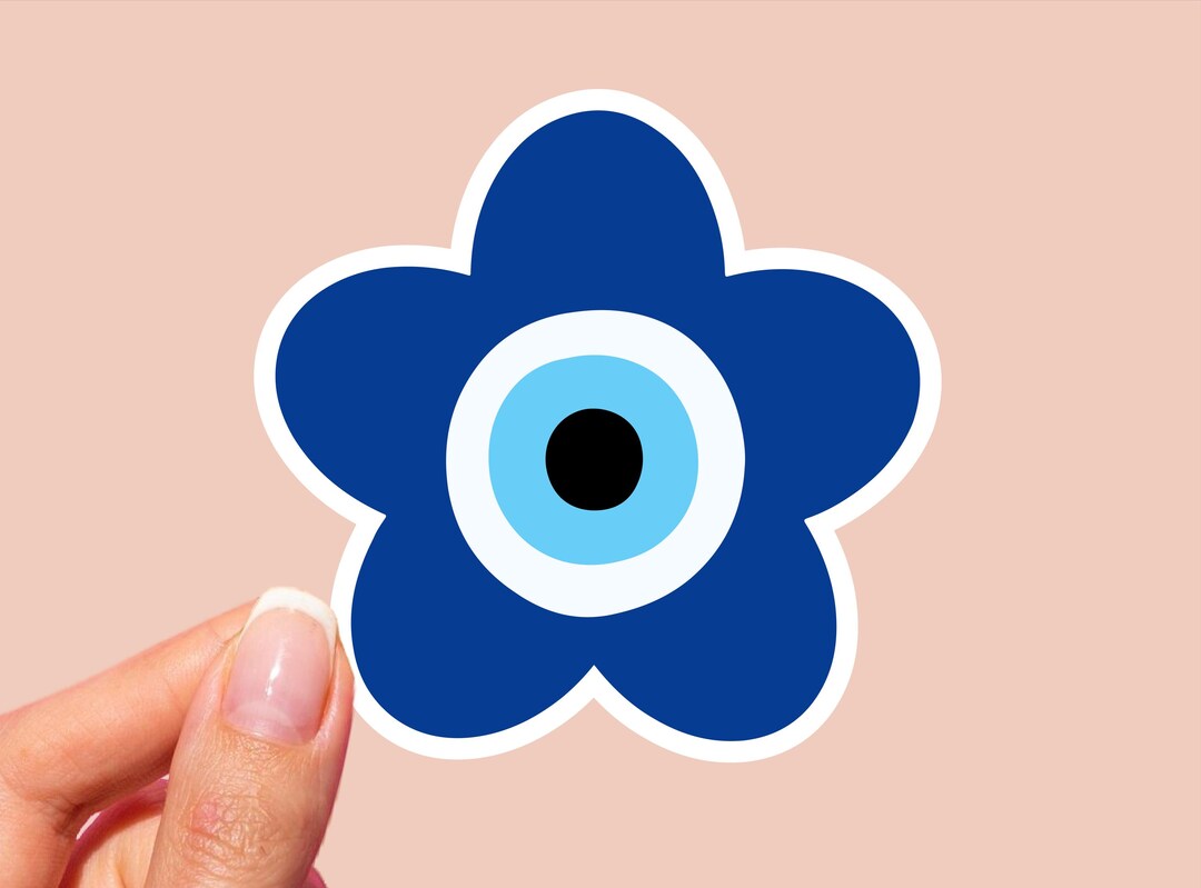Blue Eye Sticker, Evil Eye Sticker, Cute Sticker, Kawaii Sticker ...