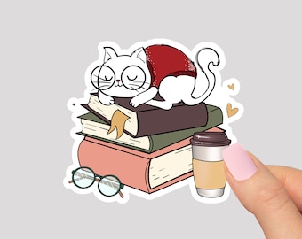Girl Sticker, Bookish Sticker, Reading Sticker, Book Sticker, Book Worm ...