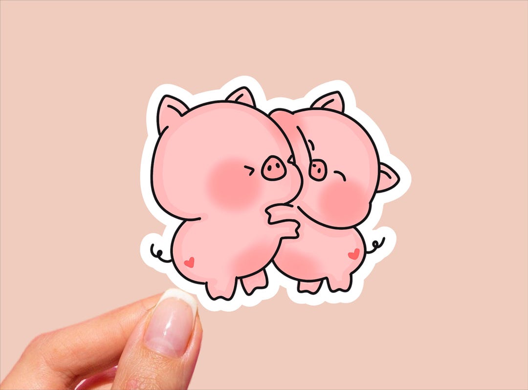 Pig Sticker, Girly Sticker, Die Cut Sticker, Funny Sticker, Vinyl ...