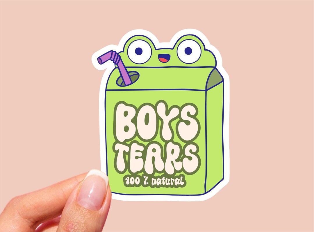 Boys Tears Sticker, Cute Sticker, Funny Sticker, - Etsy UK
