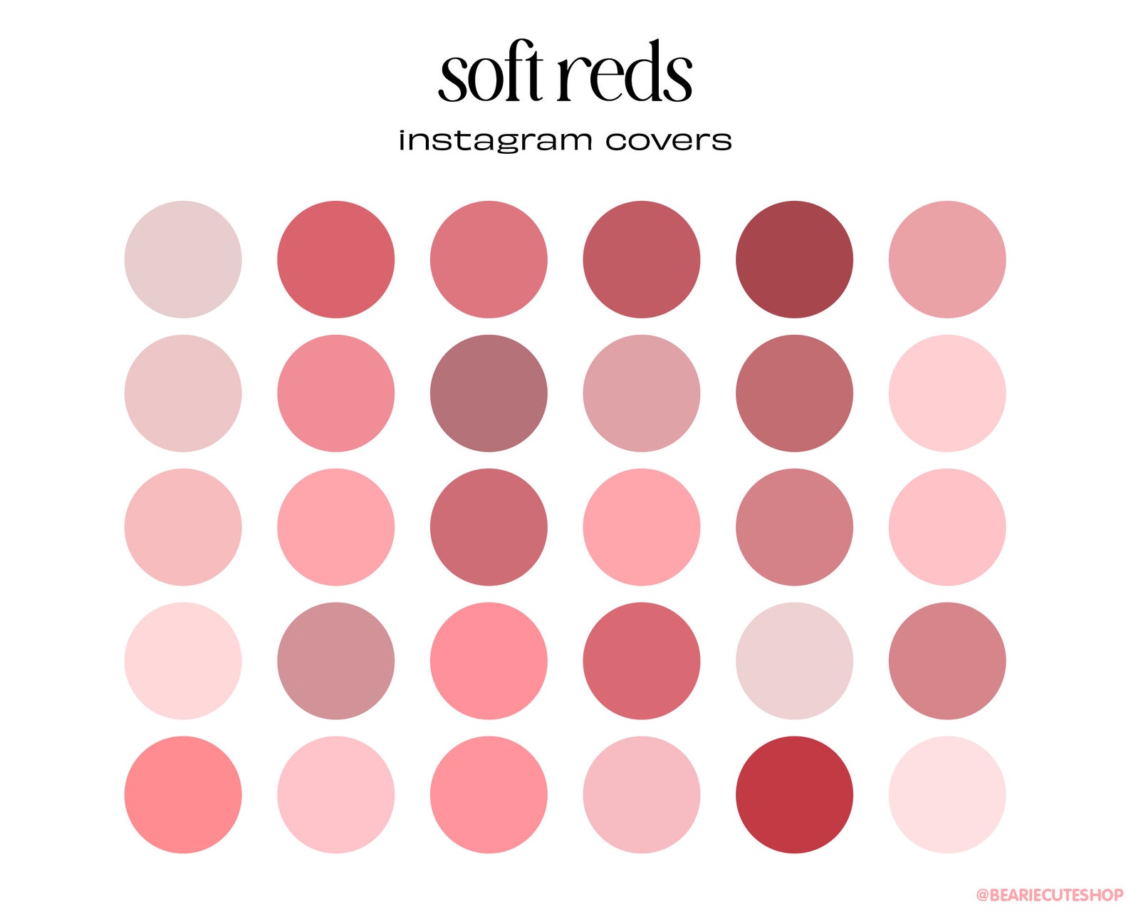 Soft Red Instagram Highlight Covers, Insta Covers, Solid Colors, IG ...