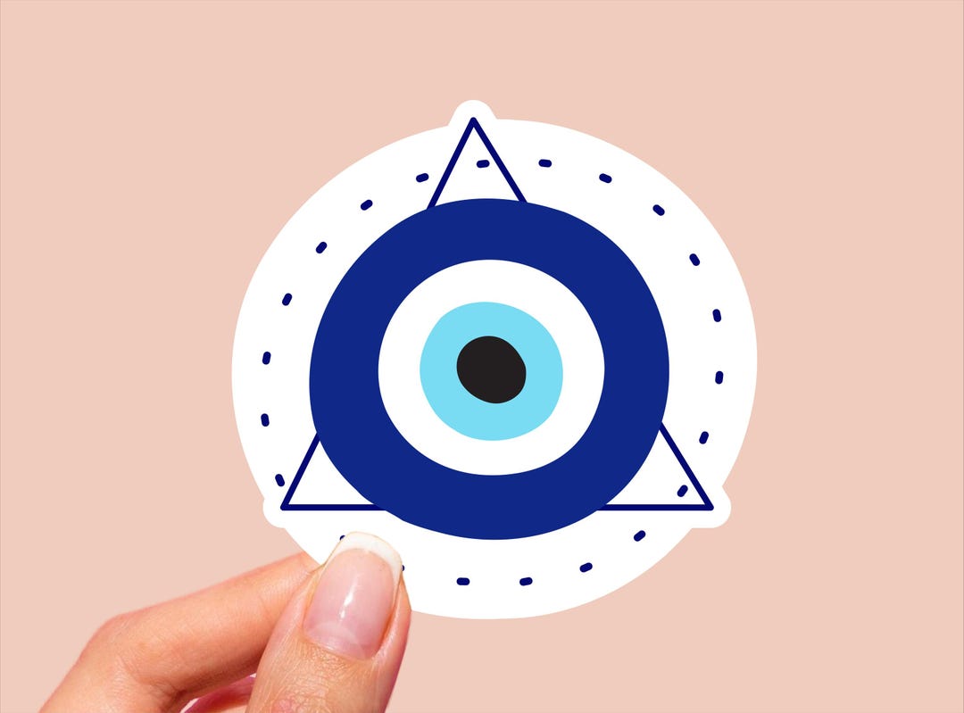 Blue Eye Sticker, Evil Eye Sticker, Cute Sticker, Kawaii Sticker, Vinyl ...
