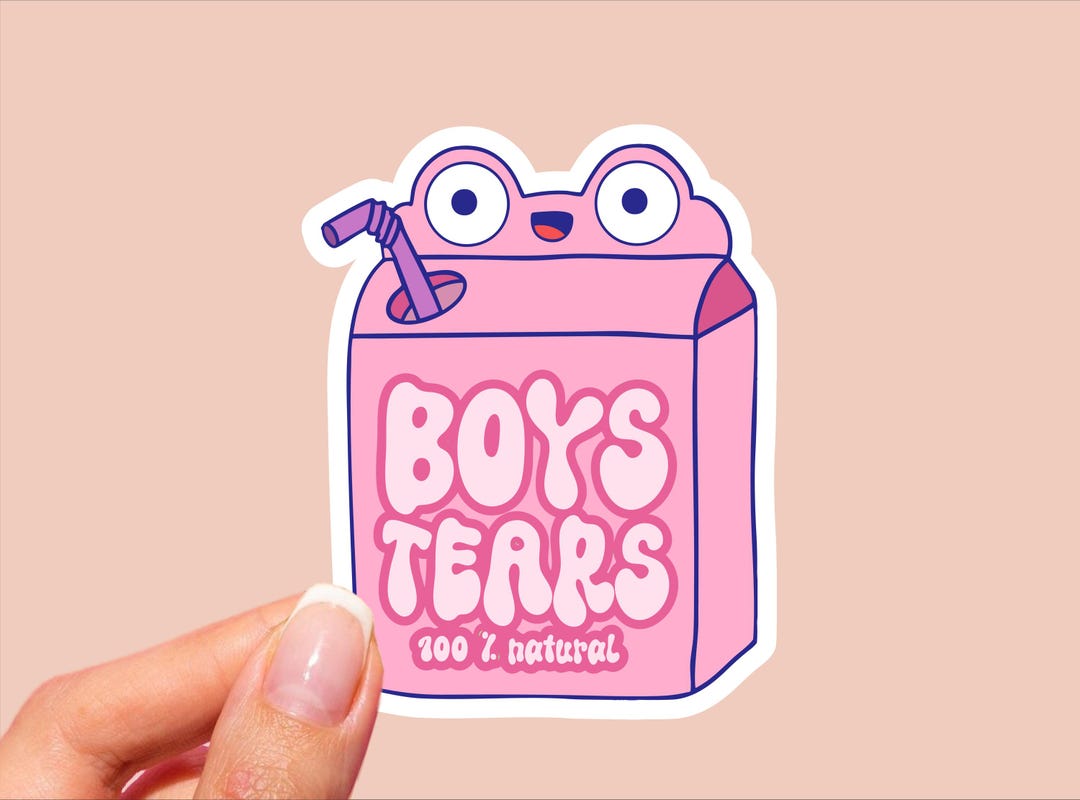 Boys Tears Sticker, Funny Sticker, Cute Sticker, - Etsy