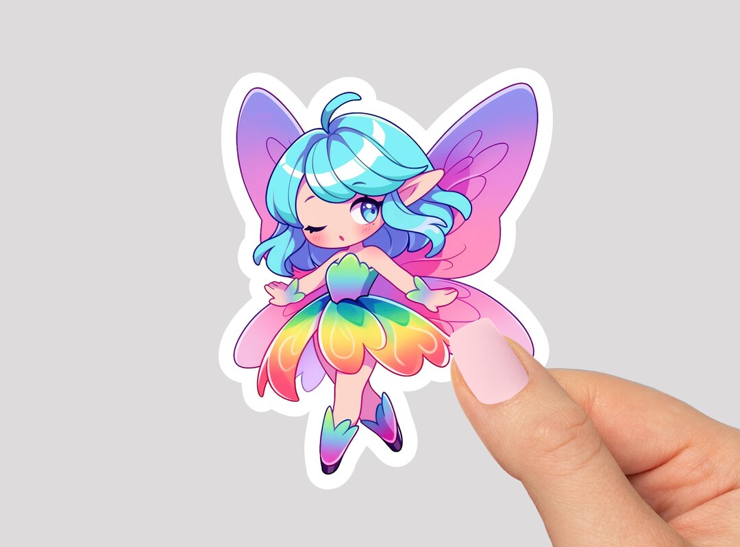 Fairy Sticker, Magical Sticker, Kawaii Sticker, Cute Sticker, Fantasy ...