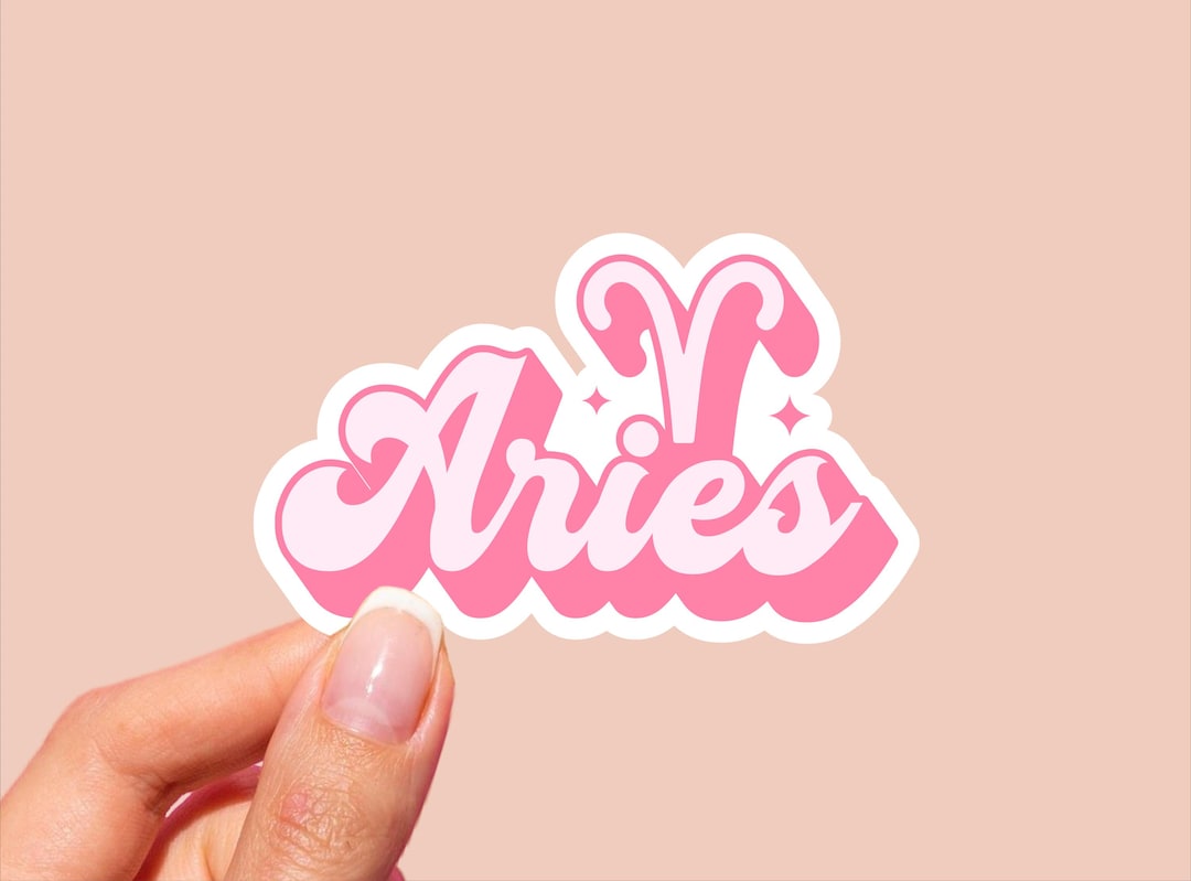 Aries Sticker, Zodiac Sticker, Cute Sticker, Waterproof, Vinyl Die Cut ...