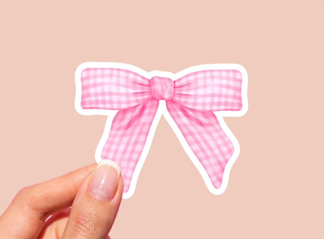 Coquette Bow Sticker, Bow Sticker, Cute Sticker, Kawaii Sticker, Vinyl ...