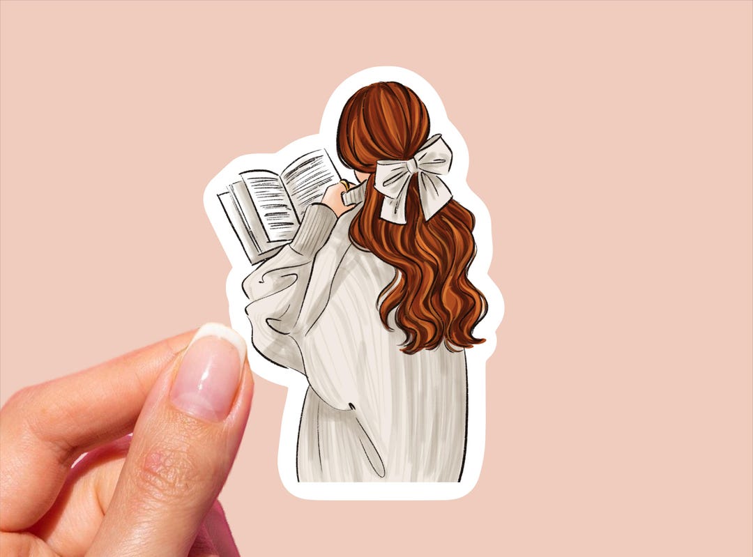 Bookish Sticker, Reading Sticker, Book Sticker, Bookworm Sticker, Vinyl ...