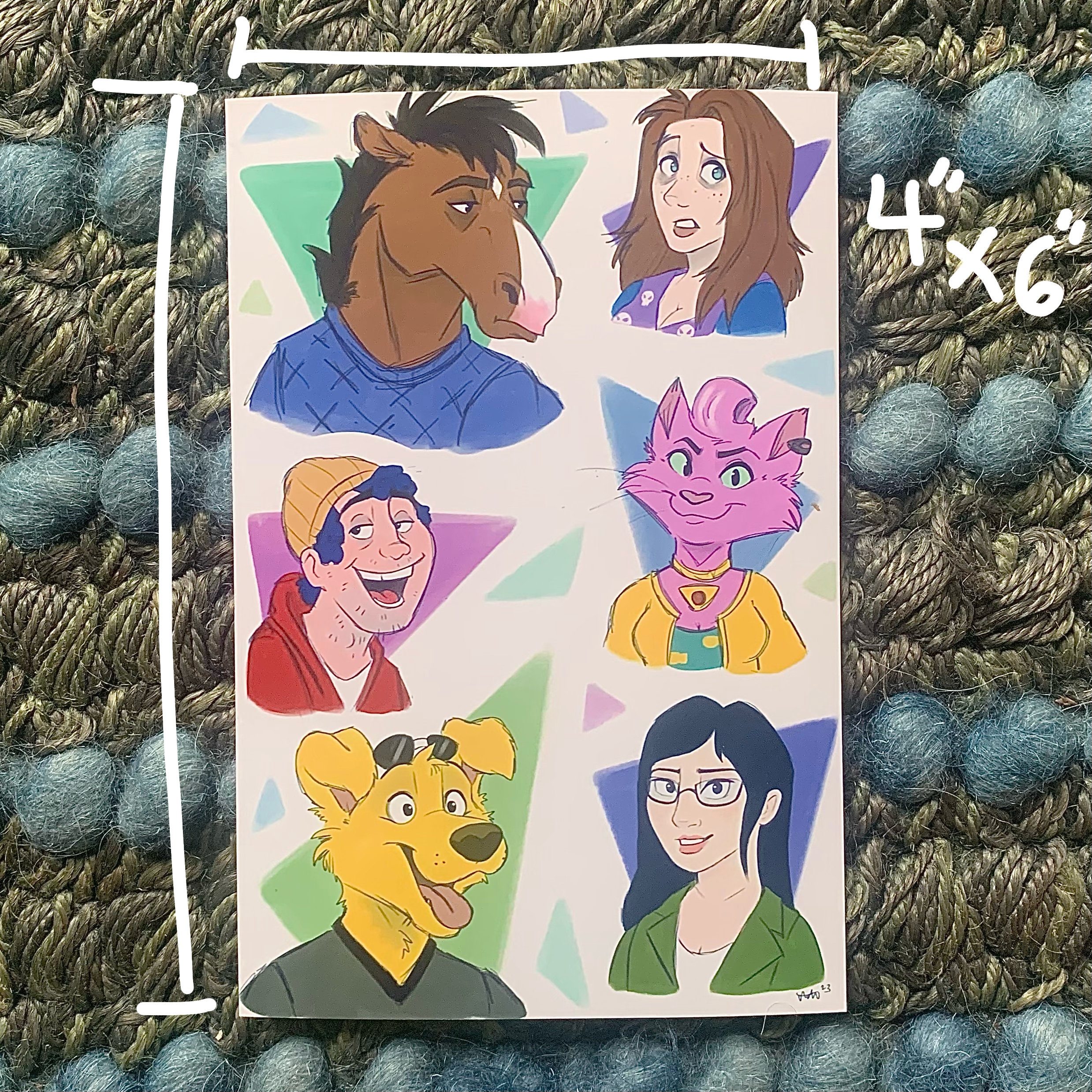 Netflix Bojack Horseman Character Fanart Print - Etsy