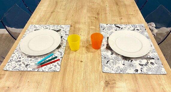 Set de table à colorier lavable - Etsy France