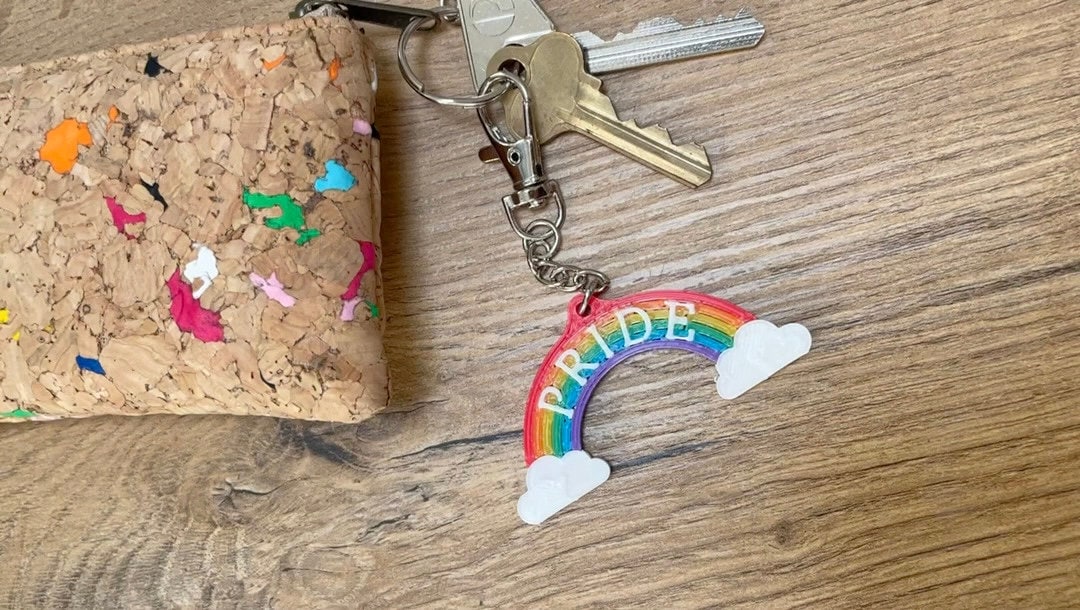 Mini 3d RAINBOW PRIDE ARC Key Chain Lgbtqiap Visibility, Love, Equality ...