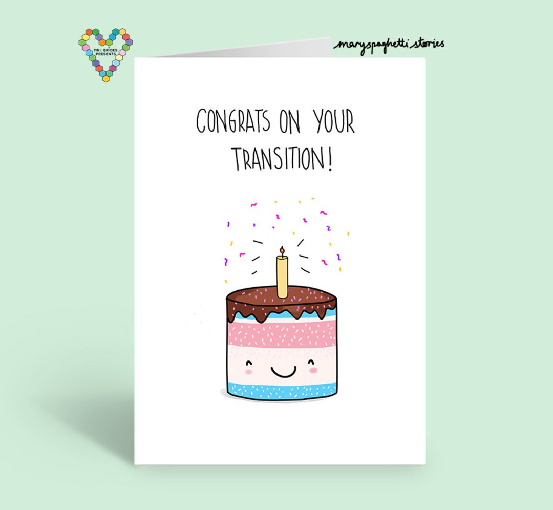 Congrats on Your Transition Card - Etsy