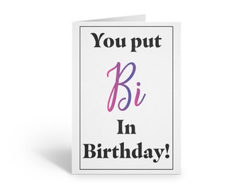 Bisexual Birthday Card - Etsy
