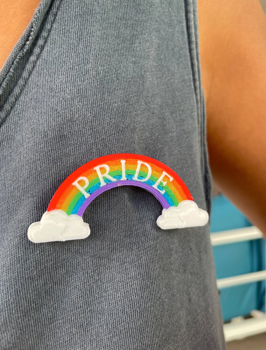 Mini 3d RAINBOW PRIDE ARC Pin / Badge Lgbtqiap Visibility, Equality ...