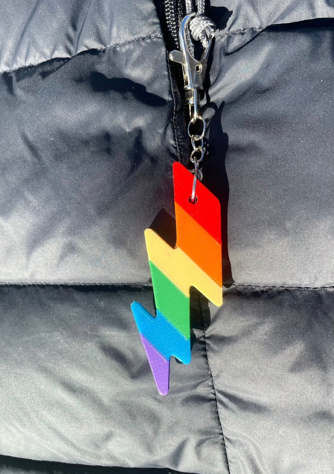 3D LGBTQIAPN2S+ Pride Lightning Key Chains | Rainbow Gay, Lesbian ...