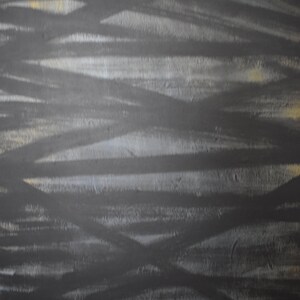 Dark Black Lines Painting, Abstract Art, Original Artwork, Acrylic ...