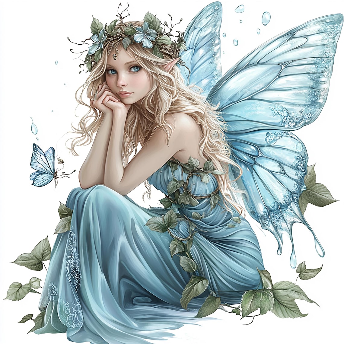 Forest Fairy Clipart, Nature Fairies, Magical Clipart, Fairytale ...