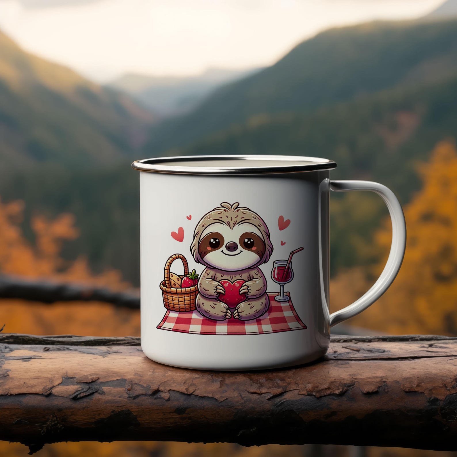 Romantic Sloth Clipart, Sloth Valentines Clipart, Sloth PNG Bundle ...