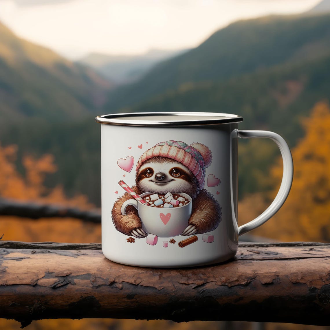 Cozy Sloth Clipart, Sloth Valentines Clipart, Sloth PNG Bundle, Sloth ...