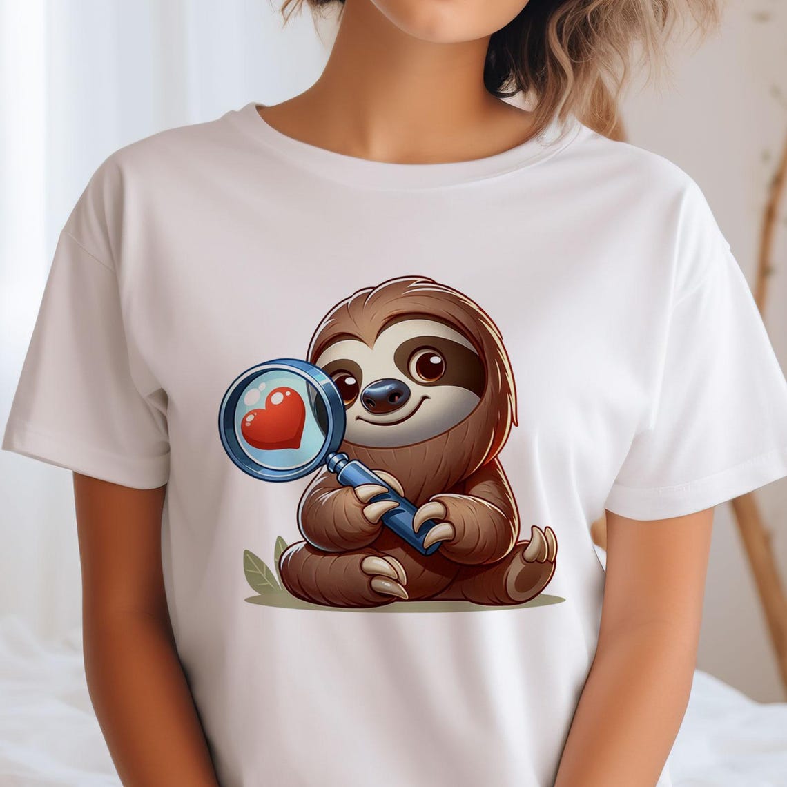 Romantic Sloth Clipart, Sloth Valentines Clipart, Sloth PNG Bundle, Sloth Lovers, Valentines PNG ...