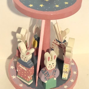 Carousel W/rabbits - Etsy