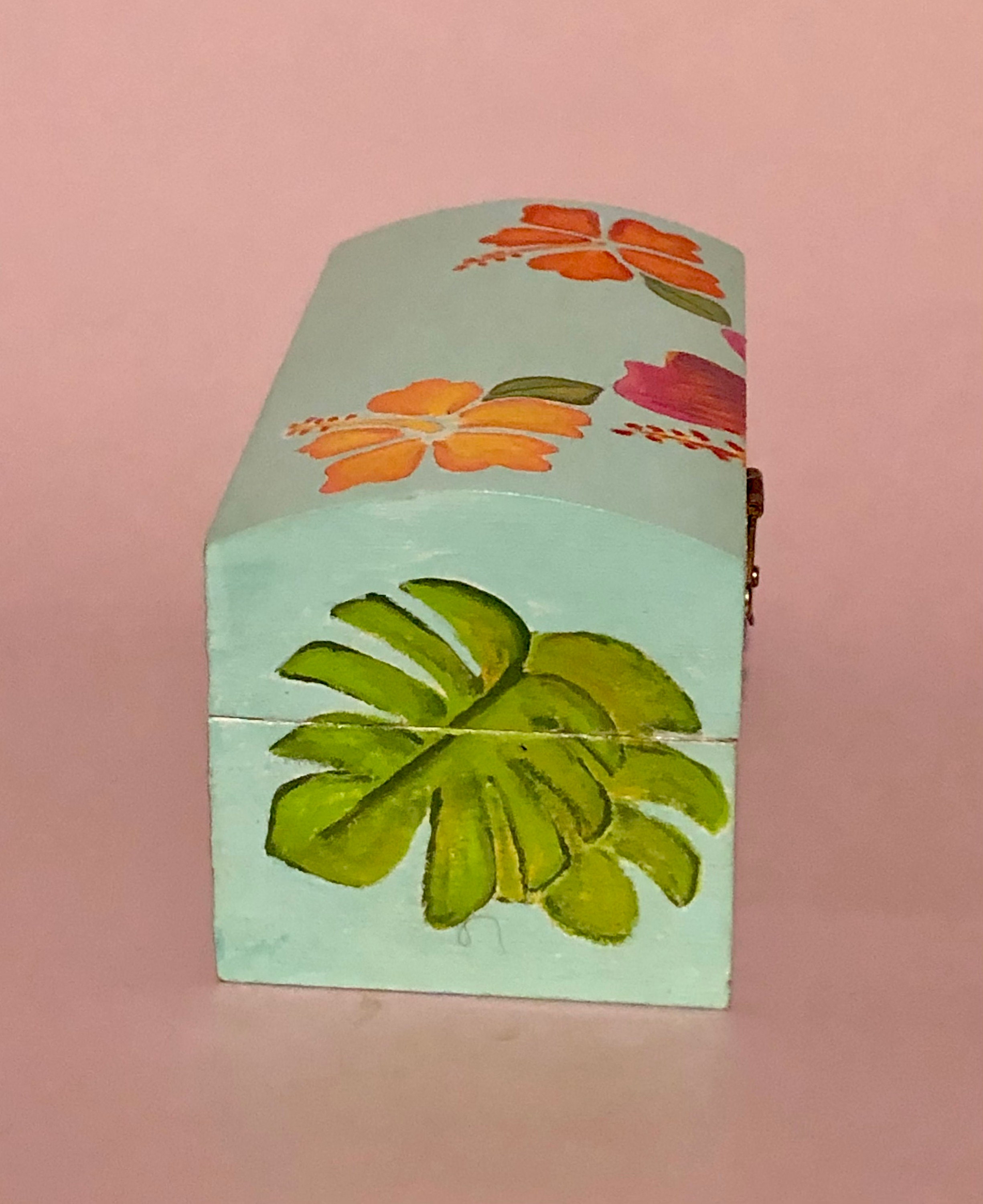 Small Tropical Wood Box - Etsy