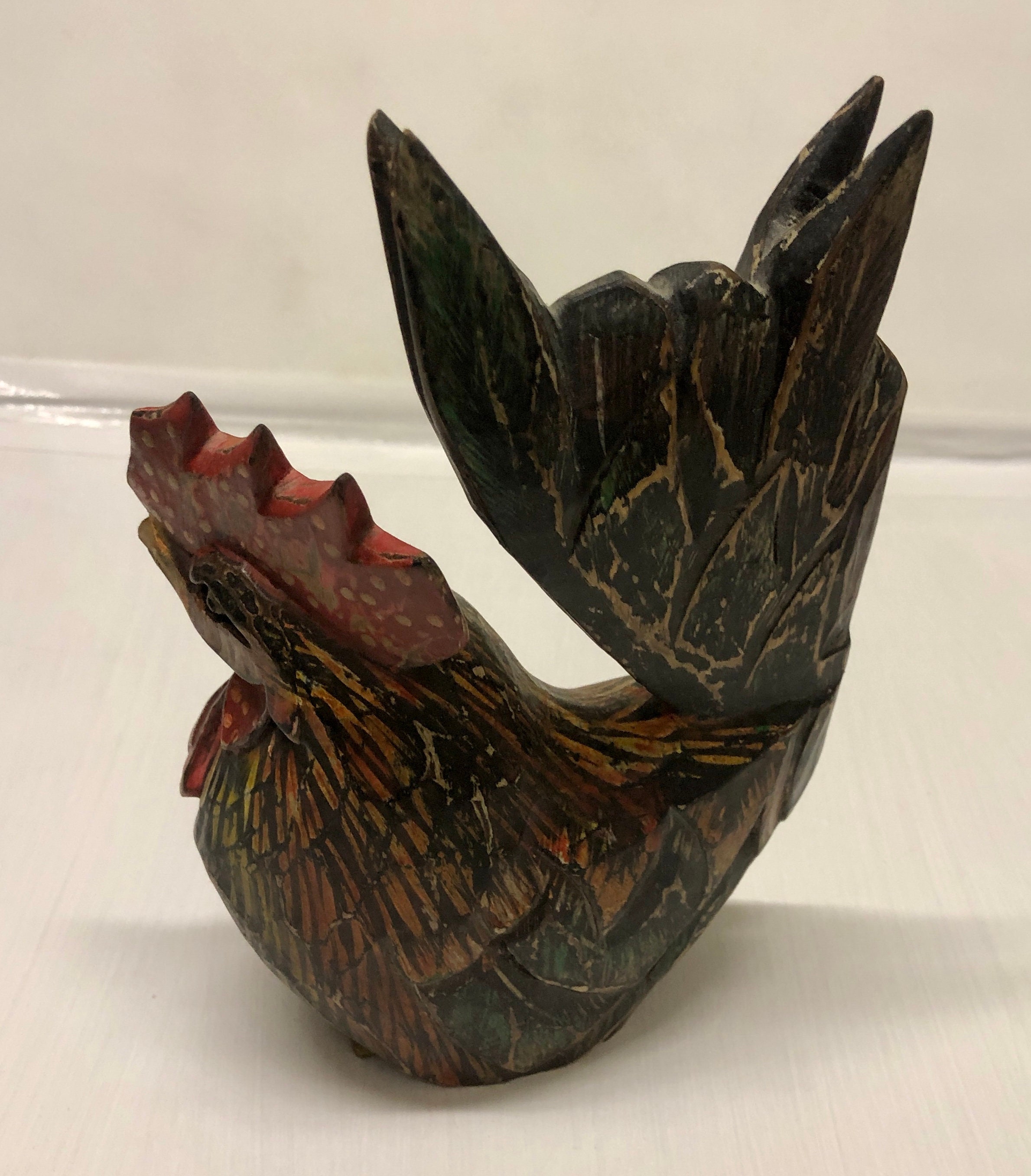 Rustic Wooden Rooster Decor - Etsy