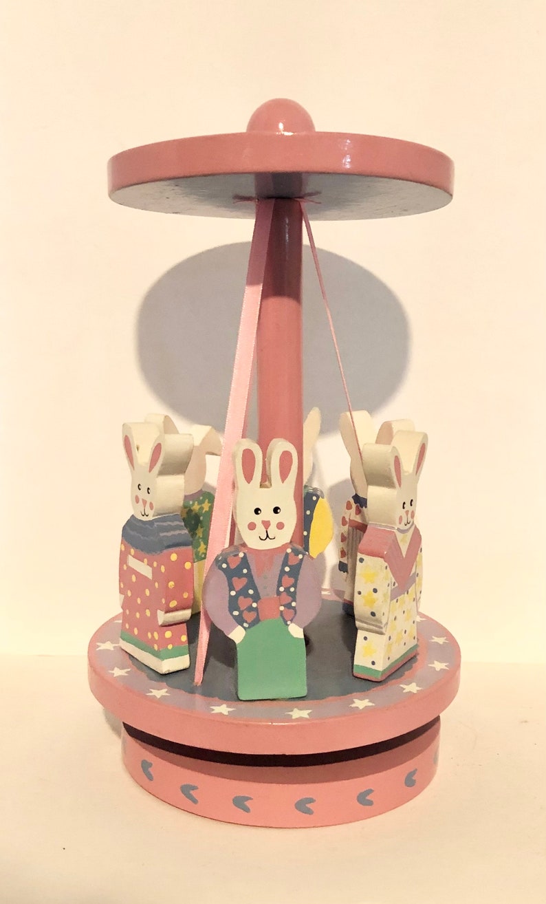 Carousel W/rabbits - Etsy