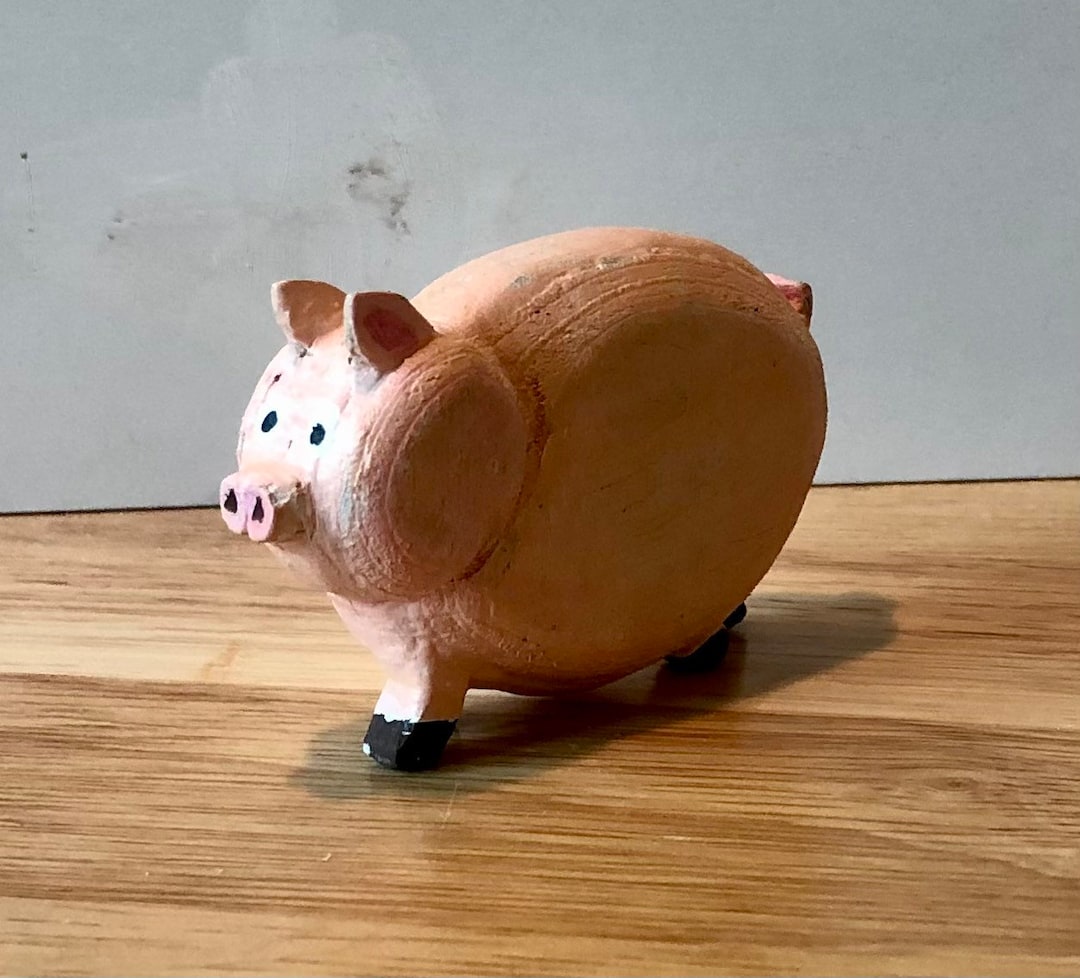 Small Handmade Wooden Pig - Etsy