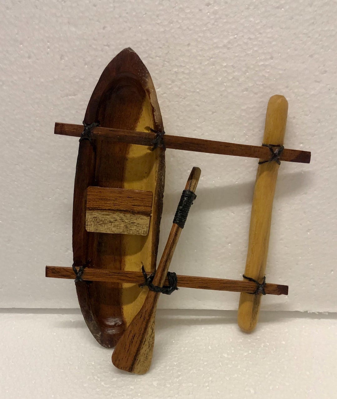 Wood and Resin Outrigger Canoe Decor - Etsy