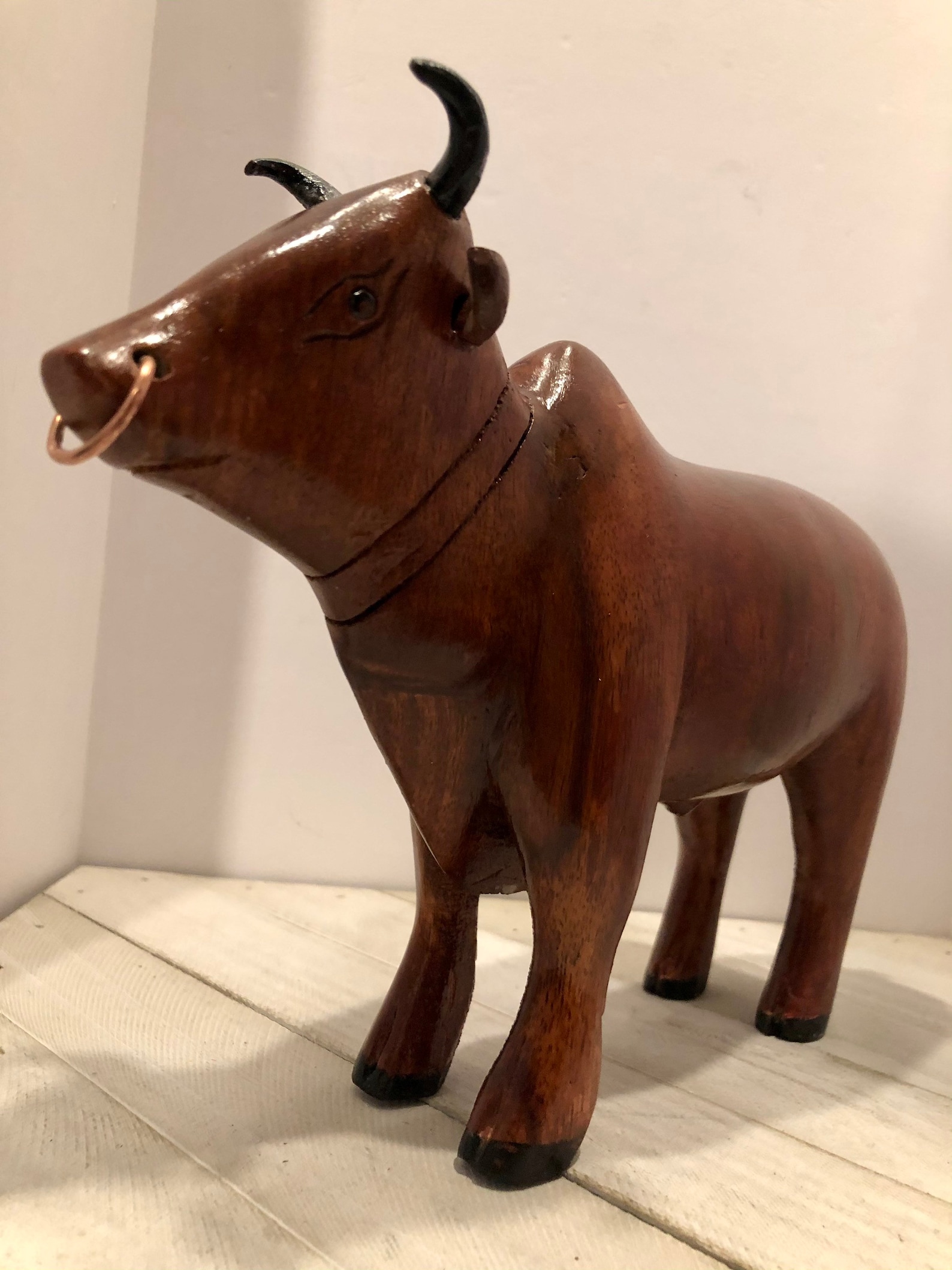 Wood Bull - Etsy