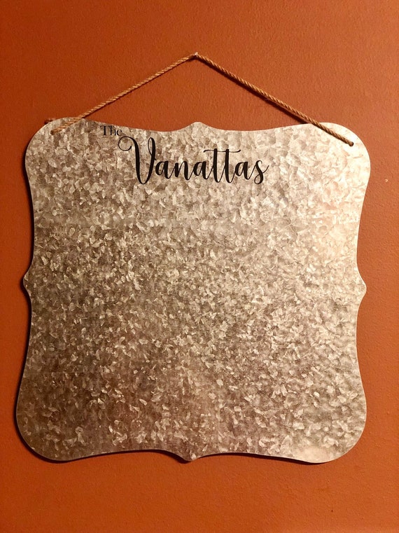 Personalized Magnetic Tin Board Magnetic Board Kitchen | Etsy