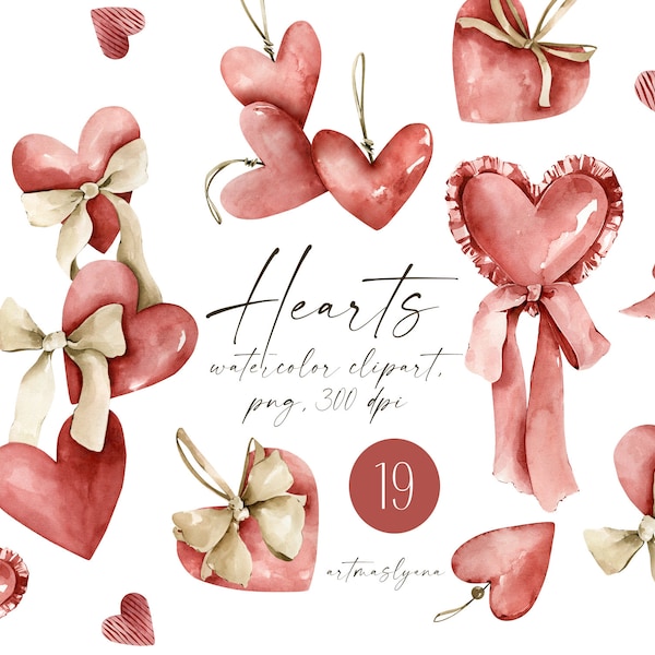 Valentine Heart Clipart - Etsy