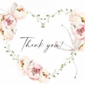 Watercolor Floral Heart Wreath Clipart. Valentine Flowers Composition ...