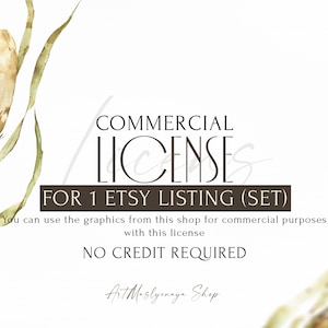 The Commercial License of Any Clipart for Business - Digital Download ...