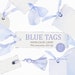 Watercolor Blush Tender Blue Tags, Cute Tags for Your Text, Gift Cards ...