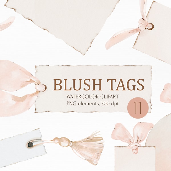 Watercolor Tags - Etsy