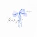 Watercolor Blue Bows and Ribbons Collections. Digital Birthday Png ...