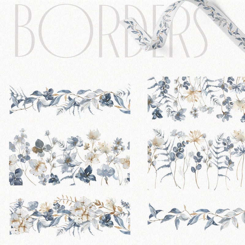 Fern Botanical Borders - Etsy