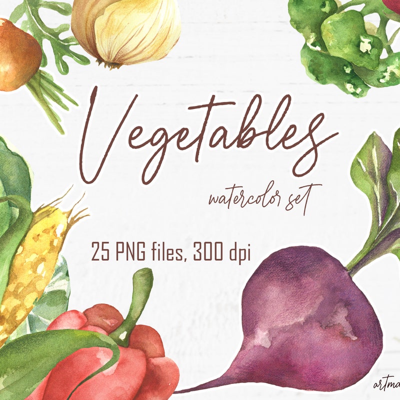 Vegetable Clip Art - Etsy