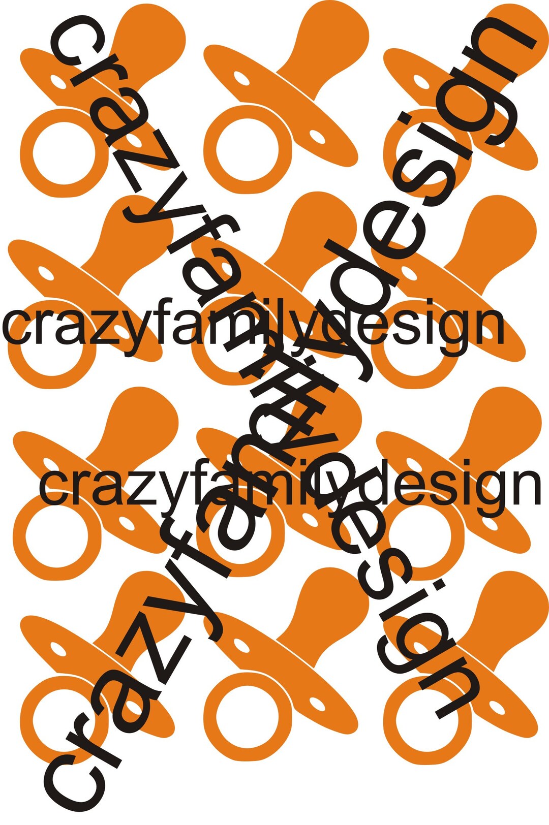 Set of 12 ORANGE Pacifiers Vinyl Decal Stickers - 2" - Etsy