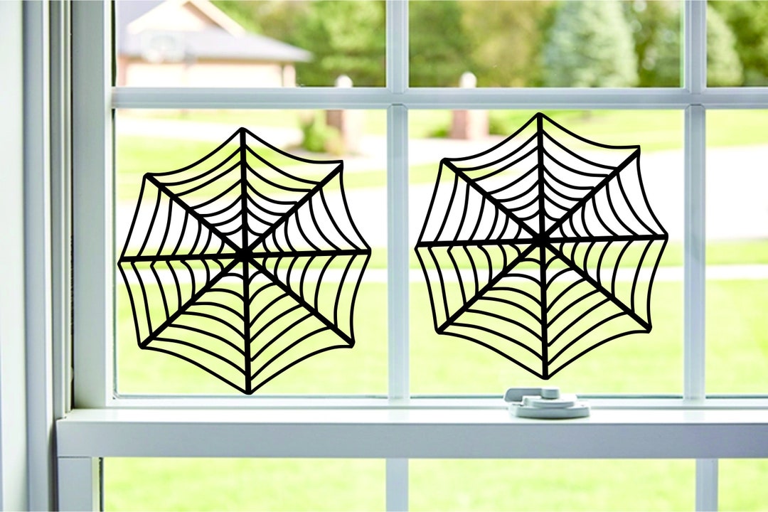 Spider Web Vinyl Decal Stickers 6 - Etsy