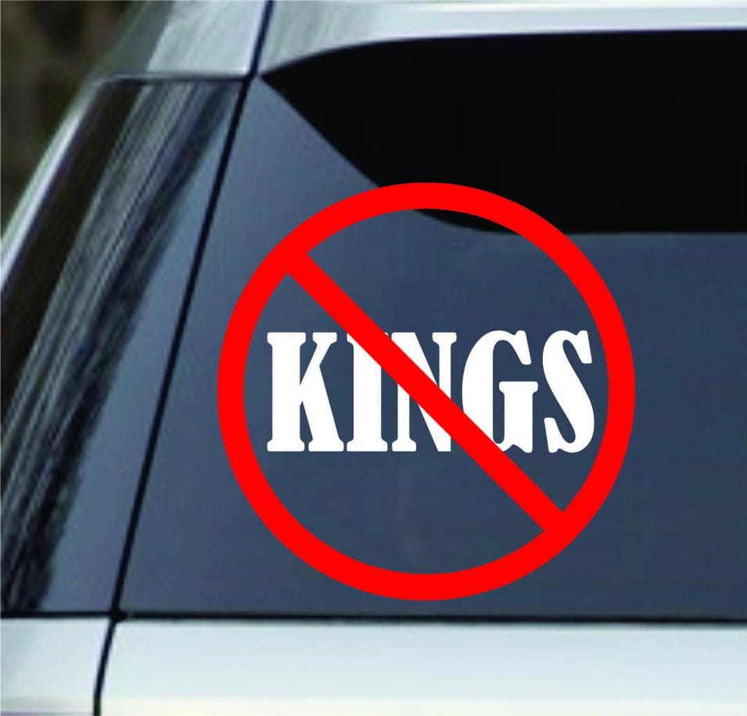 NO KINGS 5.25" Window Sticker Decal – ( Impeach Resist Bumper Election ...