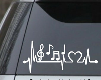 Music Note Car Decal - Etsy