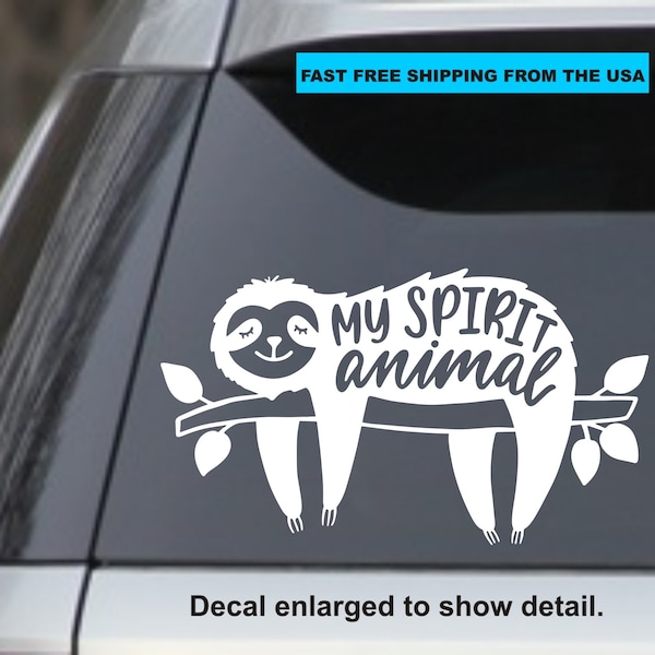 Sloth Car Window Decal - Etsy
