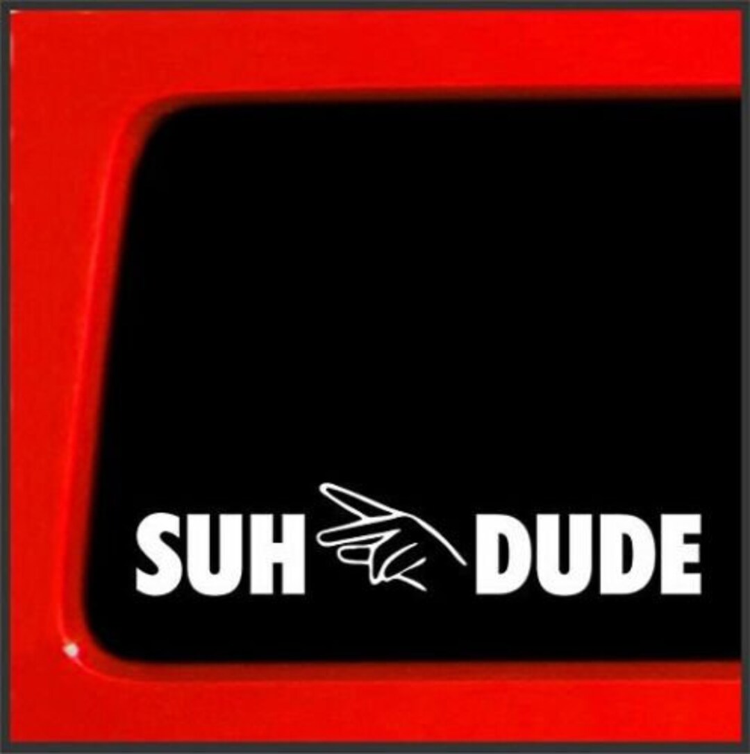Suh Dude 8 White Vinyl Sticker Decal JDM Turbo Racing - Etsy