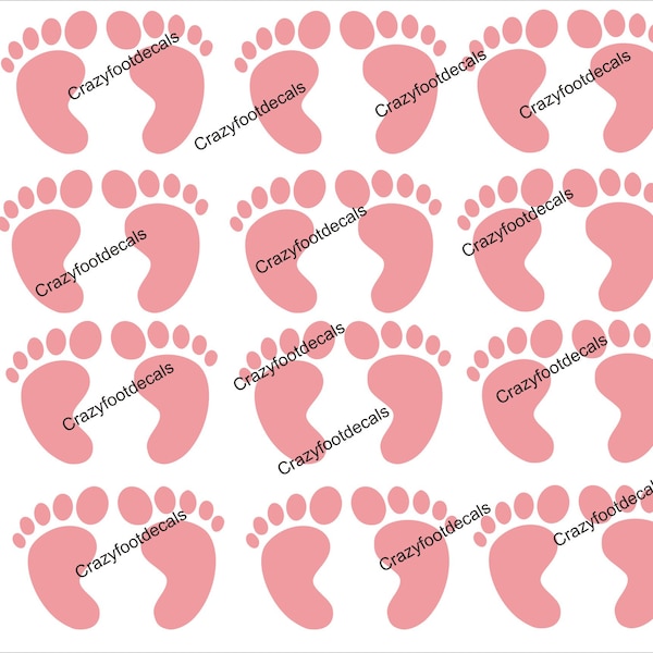 Baby Foot Decal - Etsy