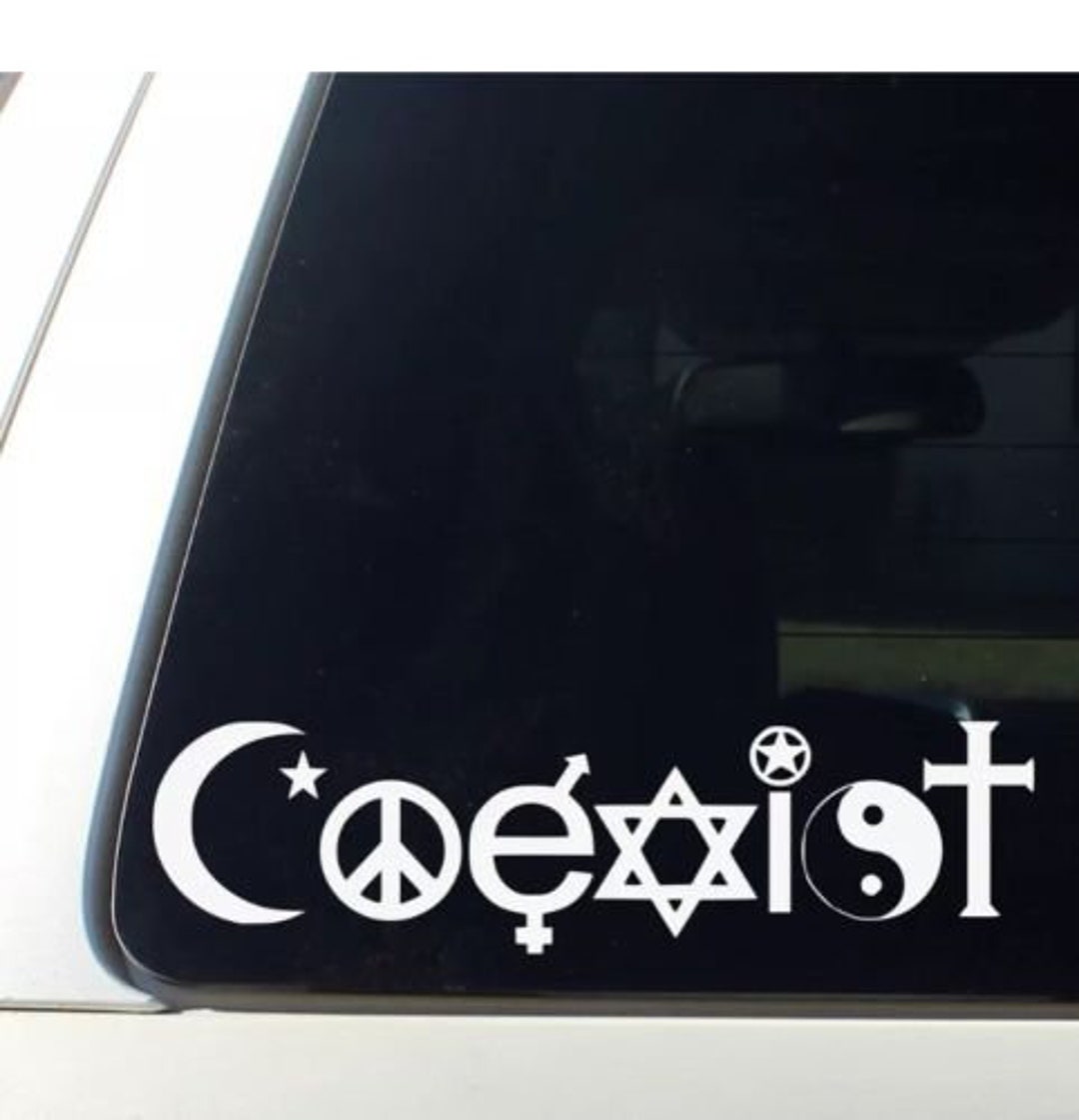 Coexist 2x 9" Vinyl Decal Sticker for Car or Laptop - Etsy