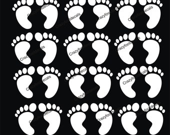Baby Feet Stickers | Etsy